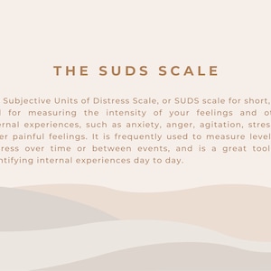 The Subjective Units of Distress (SUDS) Scale Distress and Anxiety ...