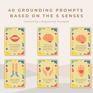 Grounding Exercise Cards: Mindfulness & Anxiety Relief (PDF) - Etsy ...