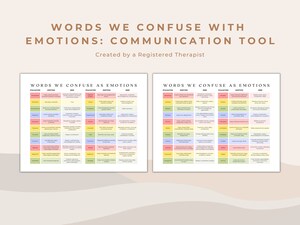 Feelings Chart/children's Mental Health/printable Counseling Activities ...