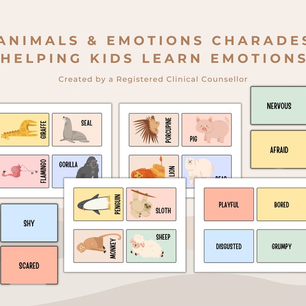 Emotion Charades - Etsy