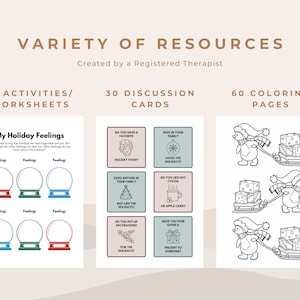 Holiday Mental Health Activities: Christmas Counseling Worksheets (PDF ...