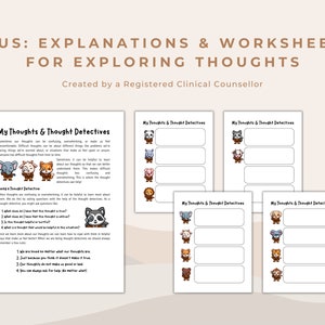 Thought Detectives: Kids' Mental Health, Coping Skills (PDF) - Etsy