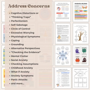 Anxiety Therapy Mega Bundle: Psychoeducation, Exercises, and Activities ...