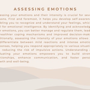 Emotions Intensity Chart: Therapeutic Feelings Assessment (PDF) - Etsy