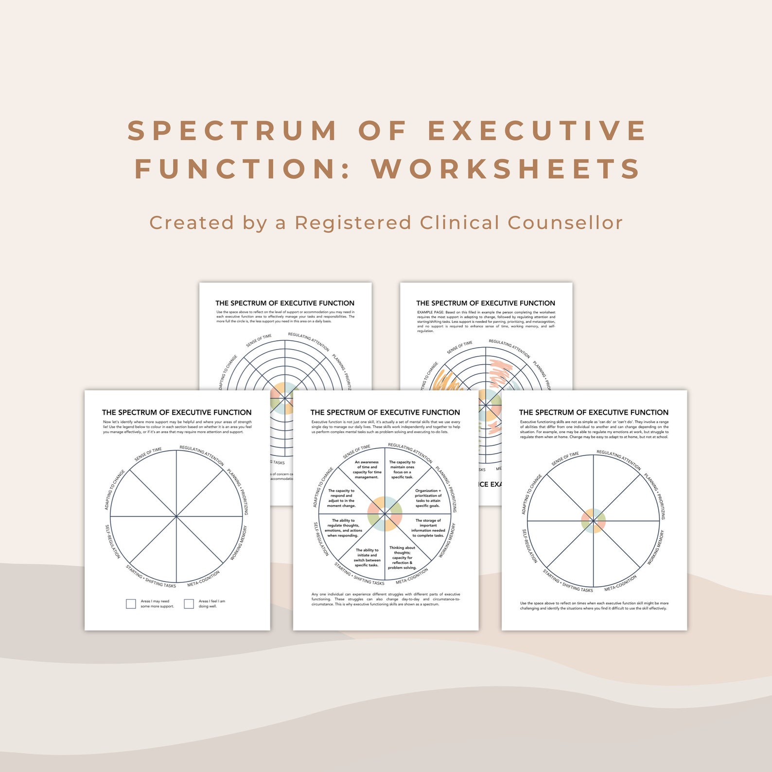 Executive Functioning Worksheets: Neurodivergent Tool for Therapists ...