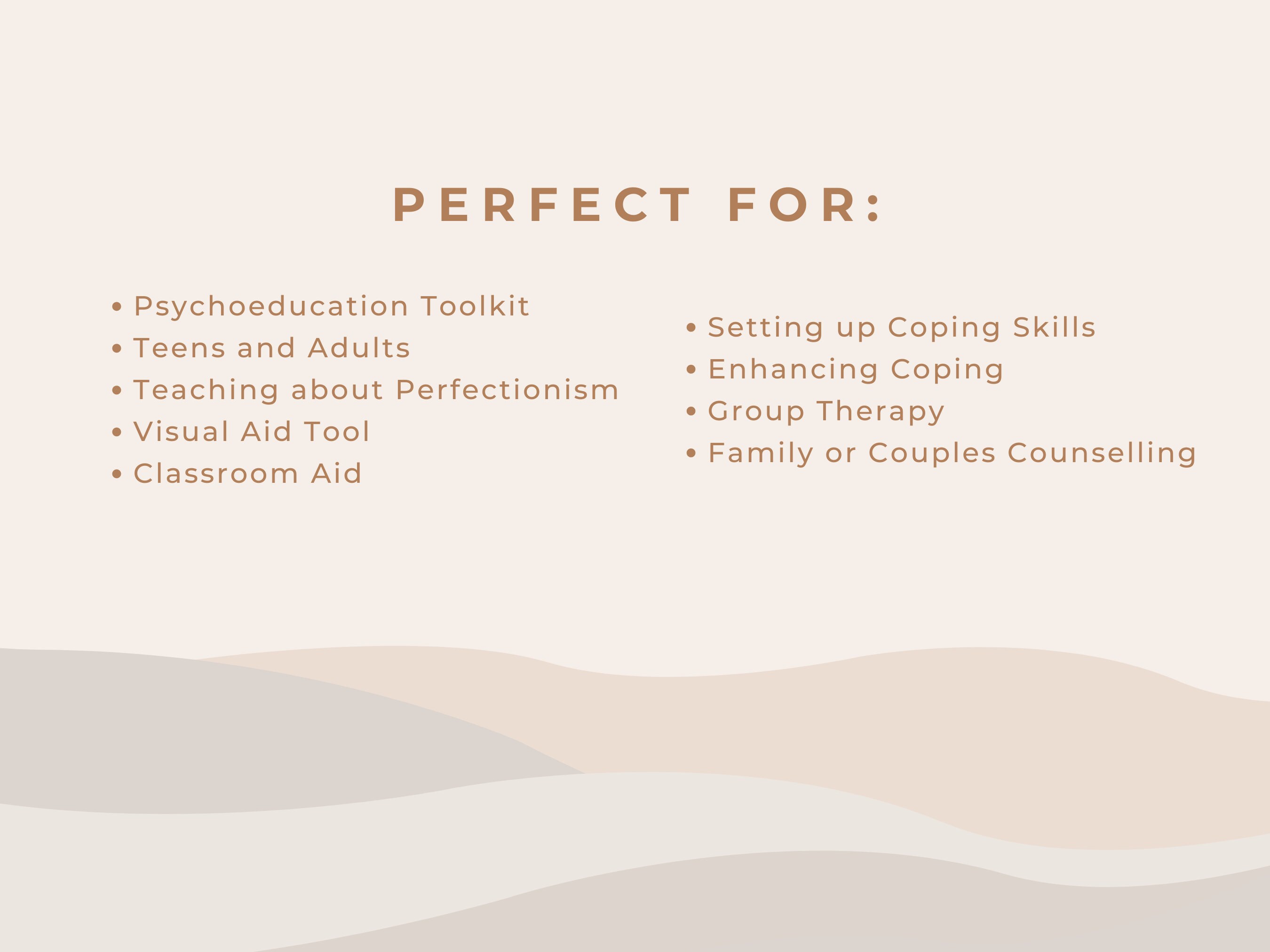 The Cycle of Perfectionism Psychoeducation and Mental Health Tool and ...