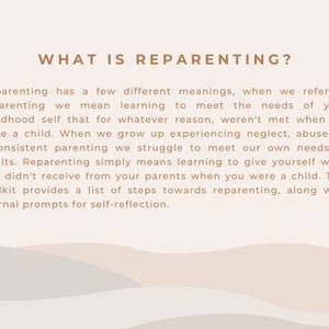 Reparenting Workbook: Learning to Heal Childhood Wounds, Connect With Your Inner Child, and Meet ...