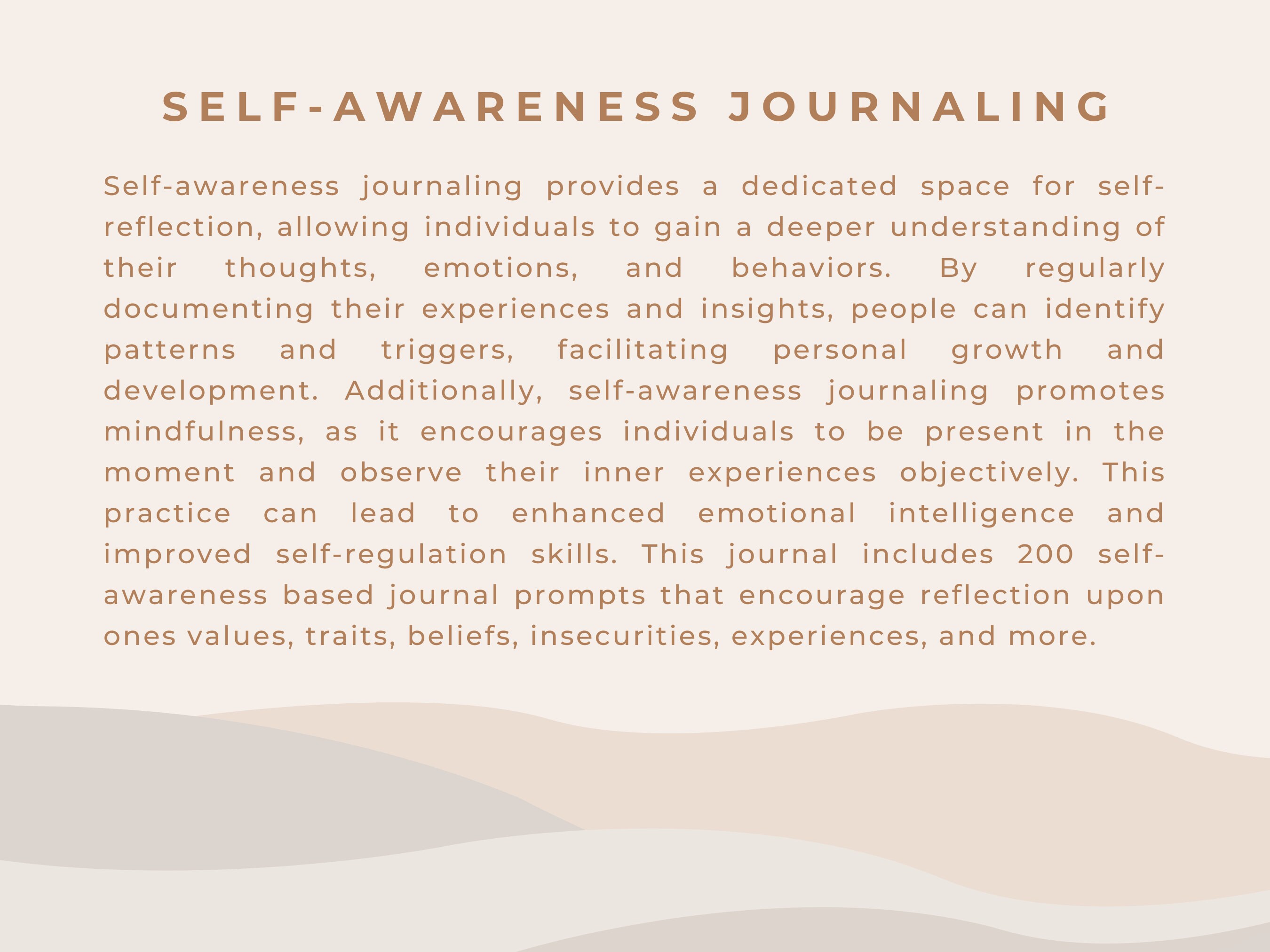 Self-awareness and Reflection Journal: My Inner Landscape Explore ...