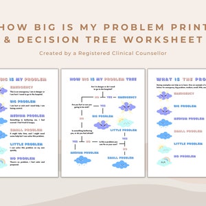 Problem Solving Chart & Decision Tree for Kids (PDF Pattern) - Etsy