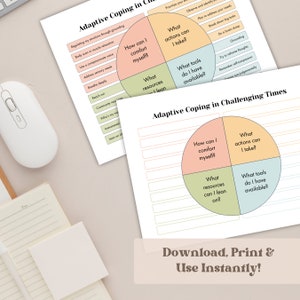 Adaptive Coping Skills Reference Guide and Worksheet: Too for ...