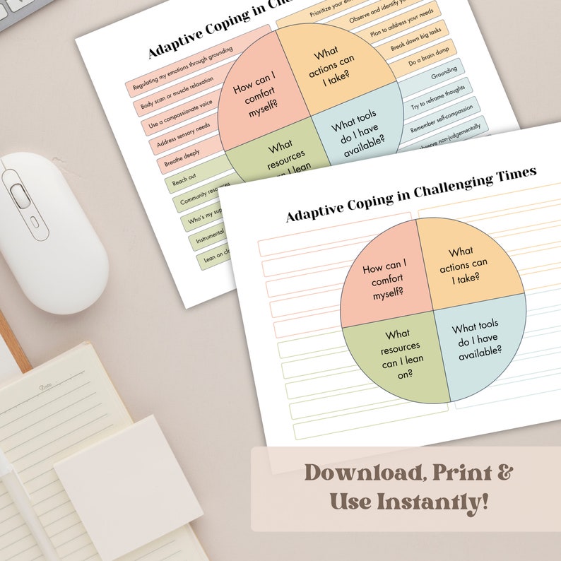 Adaptive Coping Skills Reference Guide and Worksheet: Too for ...