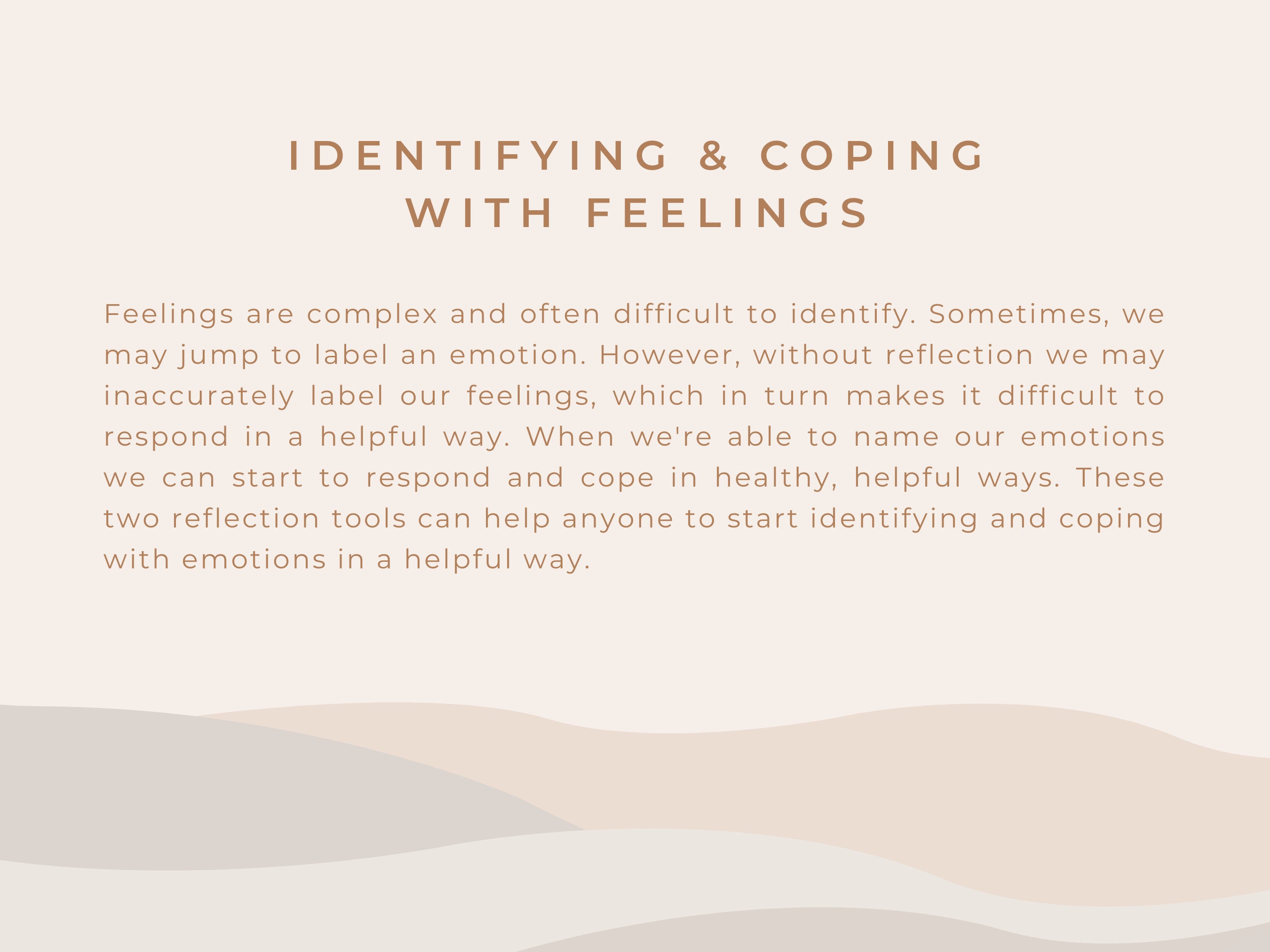 Emotions Identification & Coping Print: Mental Health Tool (PDF) - Etsy