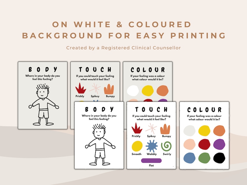 Emotions in the Body Poster and Printable Cards | Helping Students to ...
