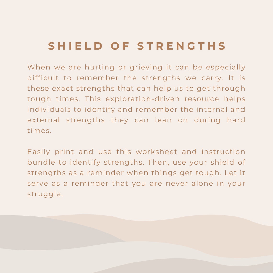 Shield of Strength Worksheet: Children's Therapy Tool (PDF) - Etsy