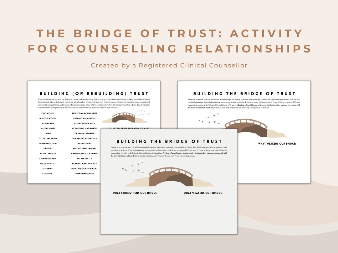 Bridge of Trust Therapeutic Exercise for Interpersonal Relationships ...