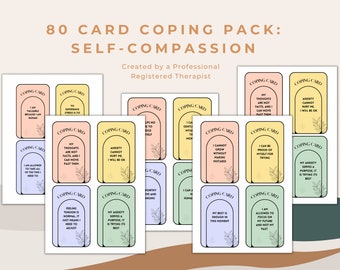Cbt Coping Cards - Etsy