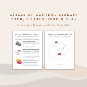 Circle of Control Worksheet Lesson Plan: the Rock, the Rubber Band, and ...