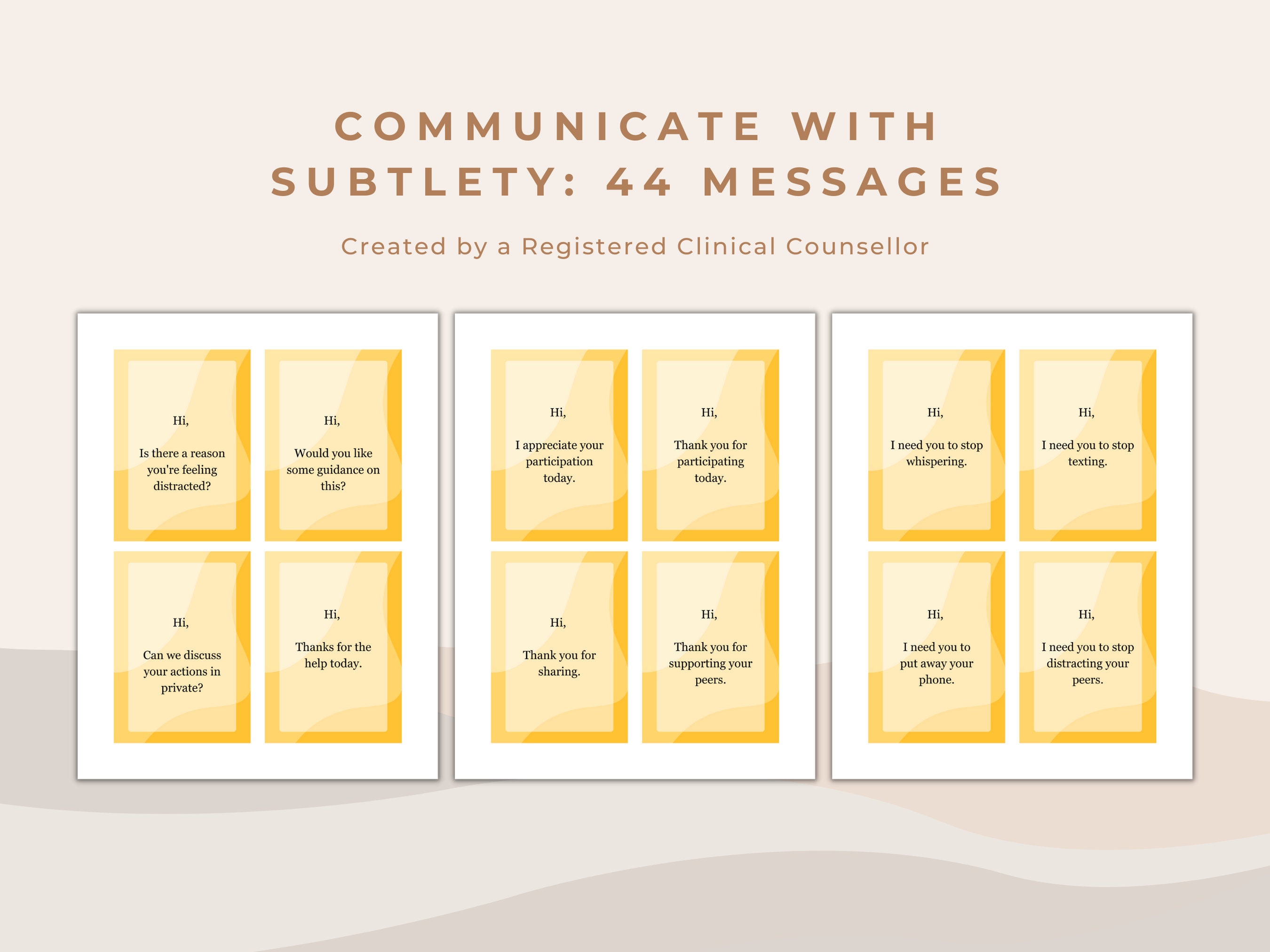 Classroom Management Prompt Cards: Student Behavior Nudges (PDF) - Etsy