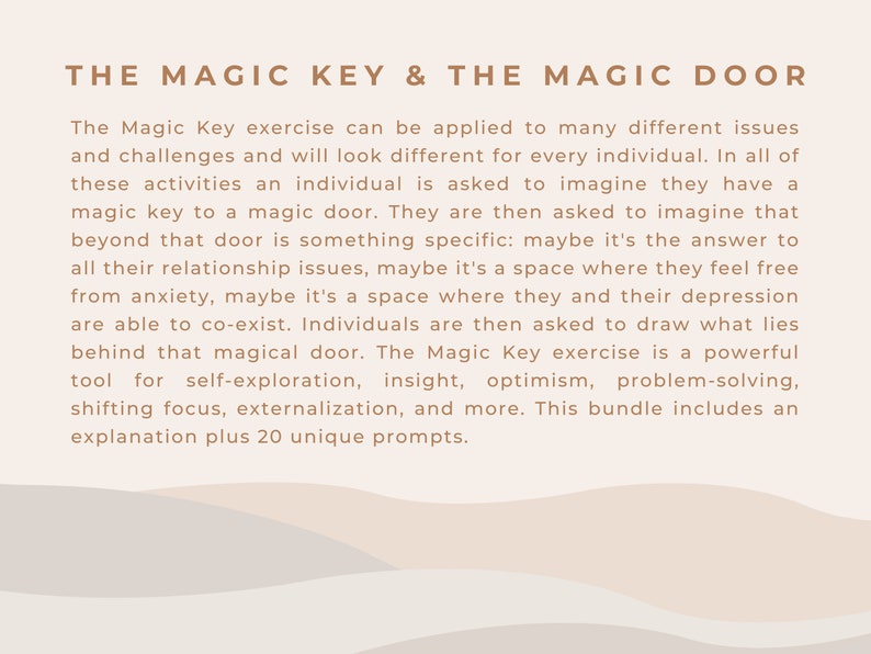 The Magic Key: Art Therapy Activity for Children, Teens, and Adults ...