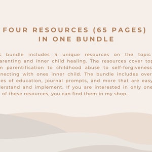 Inner Child Healing Worksheet Bundle: Reparenting Journal Prompts (PDF ...
