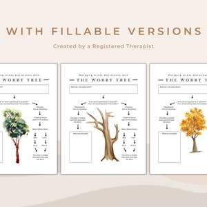 The Worry Tree Anxiety Management Self-help Tool for Mental Health ...