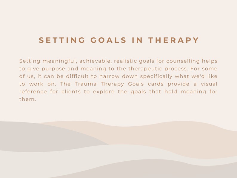 Trauma Therapy Goals Card Pack Setting Goals Collaboratively - Etsy