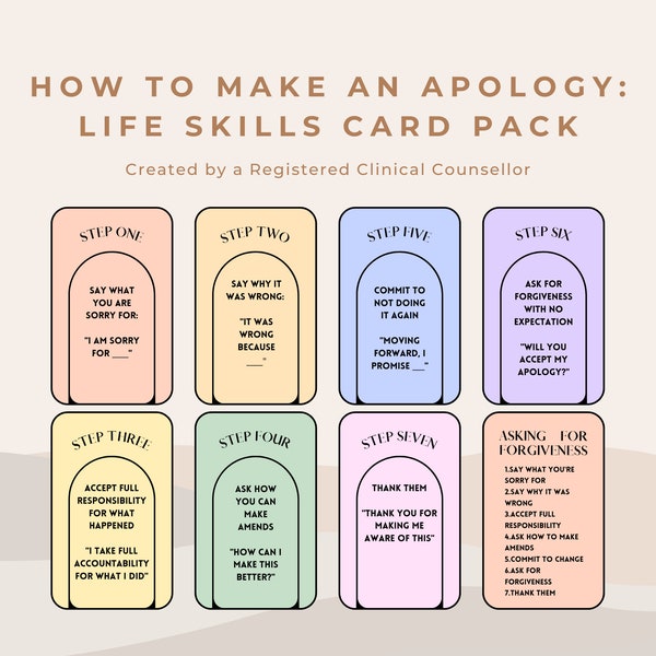 Apology Cards - Etsy