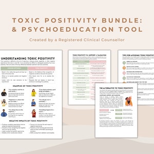 Toxic Positivity Resource Bundle | Understanding and Identifying ...