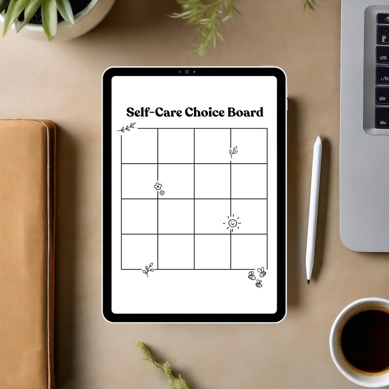 Mental Health Choice Boards: Grounding, Mindfulness, Self-care (digital ...