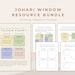 Johari Window Resource Bundle Psychoeducation and Worksheets - Etsy
