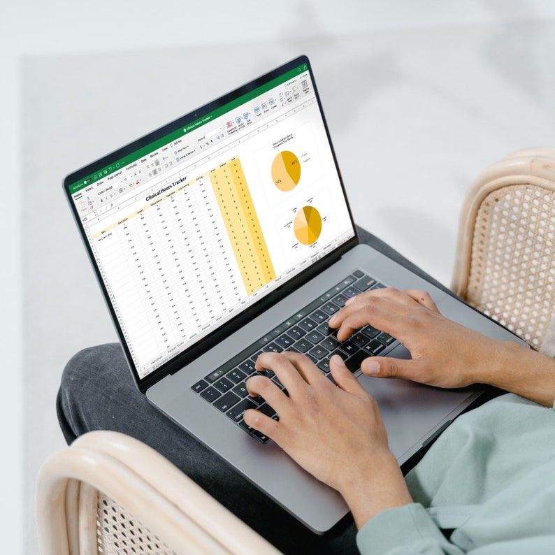 Clinical Hours Excel and Google Sheets Tracker for Practicum and ...