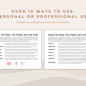 The Rose, the Thorn, and the Stem Communication Skills Check in Tool ...