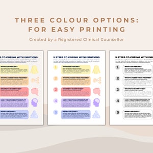 Identifying and Coping With Emotions Digital Print for Mental Health ...