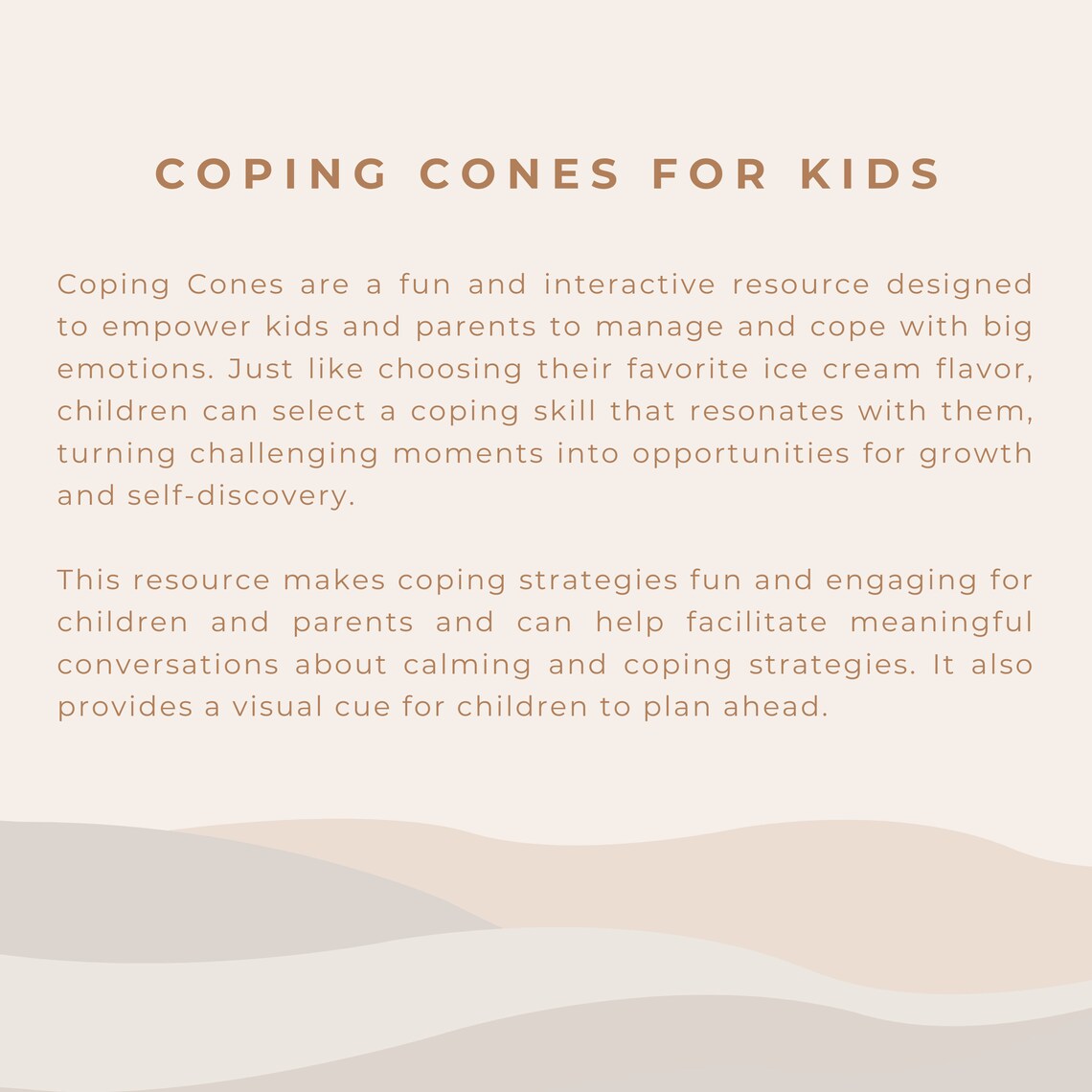 Coping Ice Cream Cones for Kids Emotional Regulation and Calm Corner ...