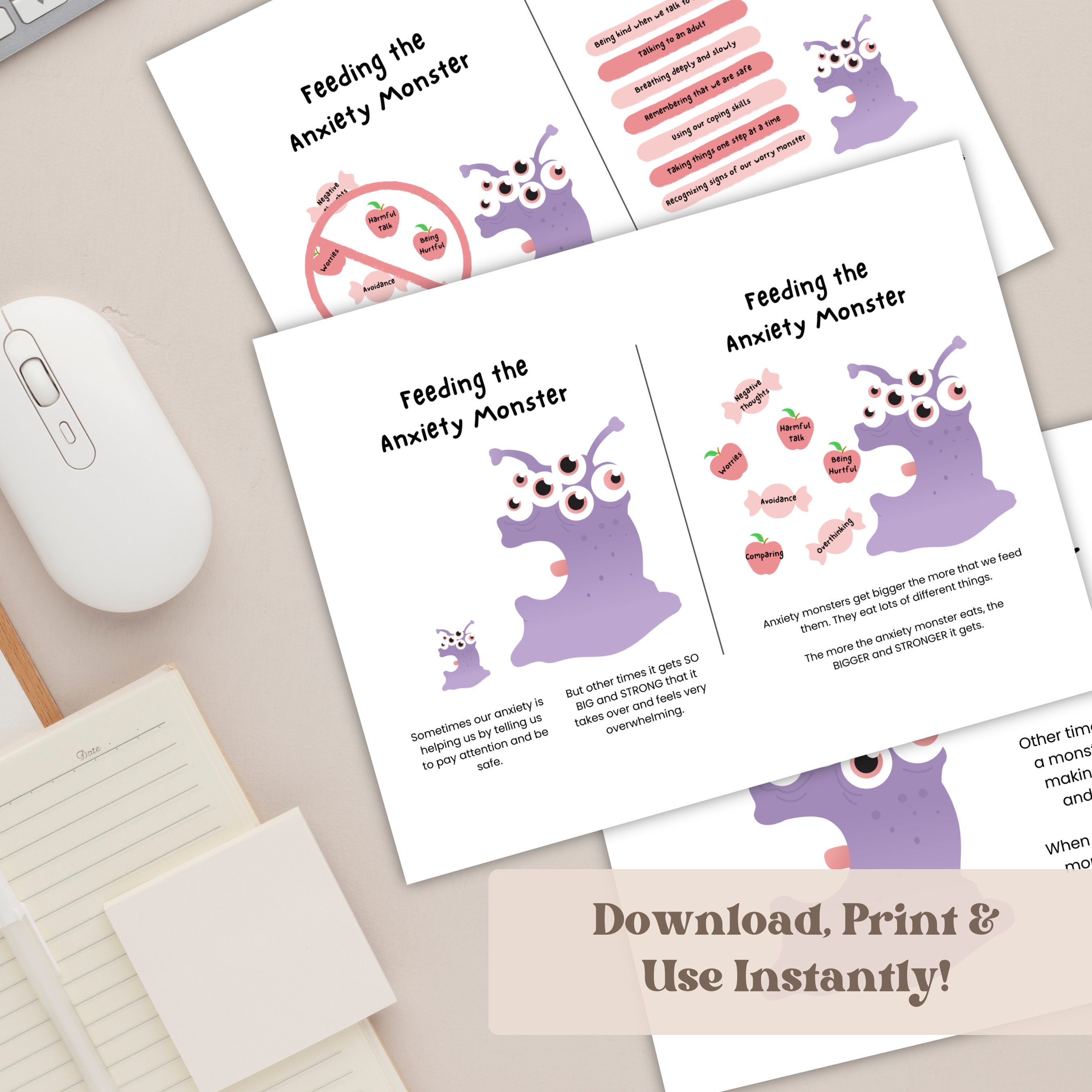 Feeding the Anxiety Monster: Resource for Managing Childhood Anxiety ...