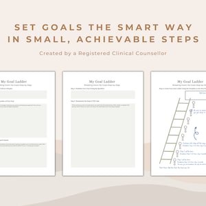 The Goal Ladder for Breaking Down Large Dauting Goals Into Small Steps ...