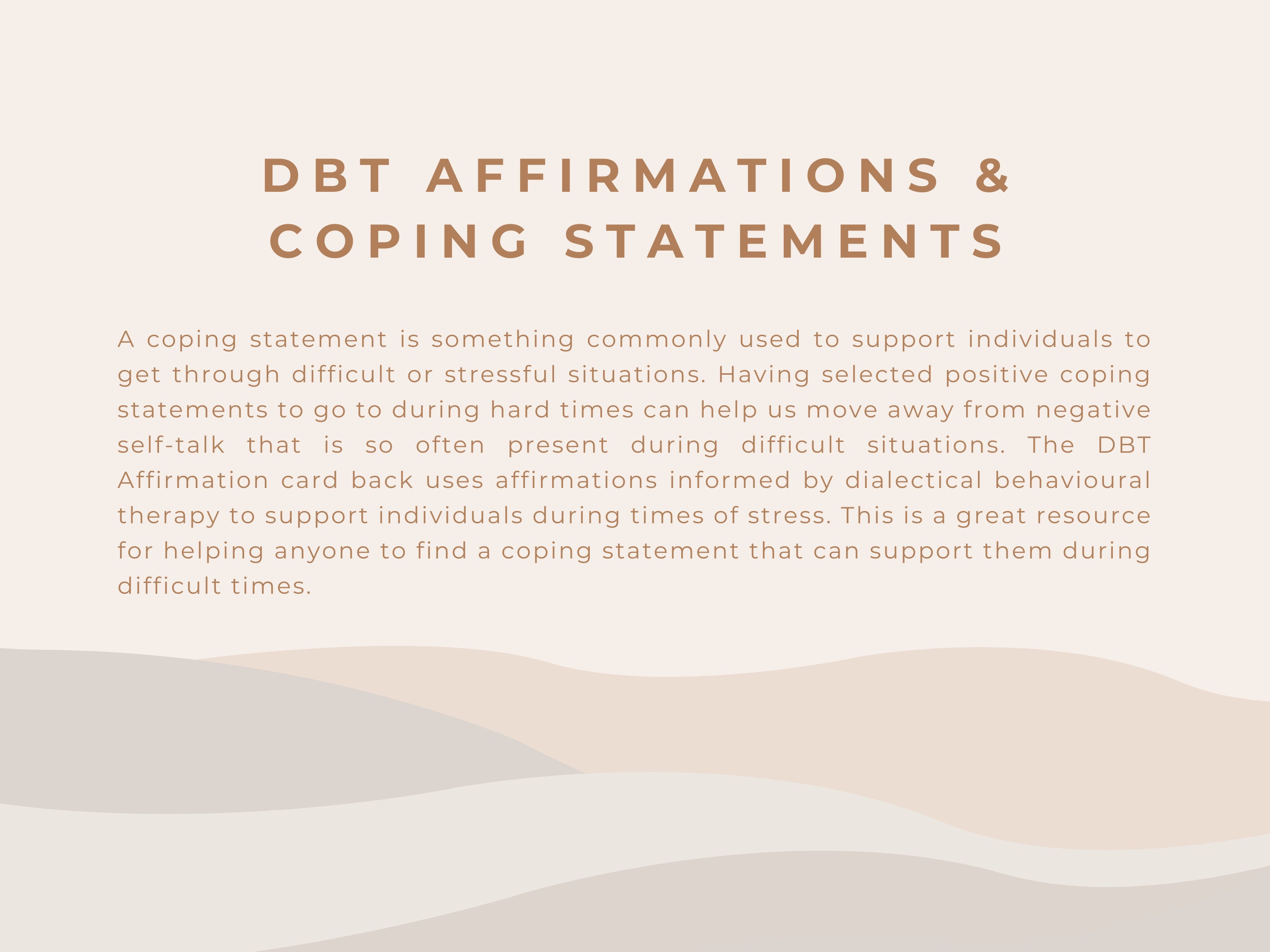 DBT Coping Cards and Affirmations Bundle Dialectical - Etsy