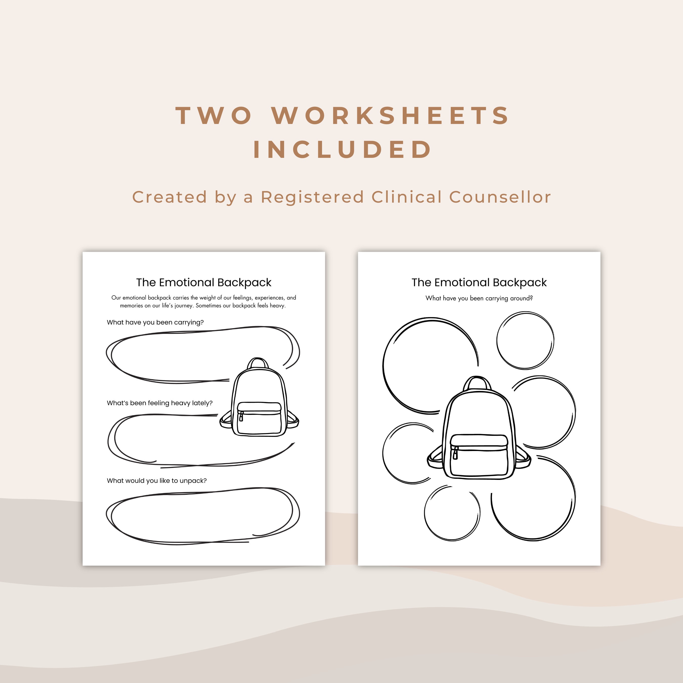 Emotional Backpack Therapy Tool: Identify Feelings (PDF) - Etsy