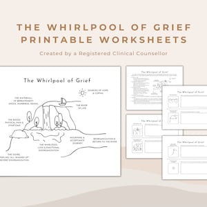 Grief Resource Bundle Pack of Grief Counselling Worksheets, Tools ...