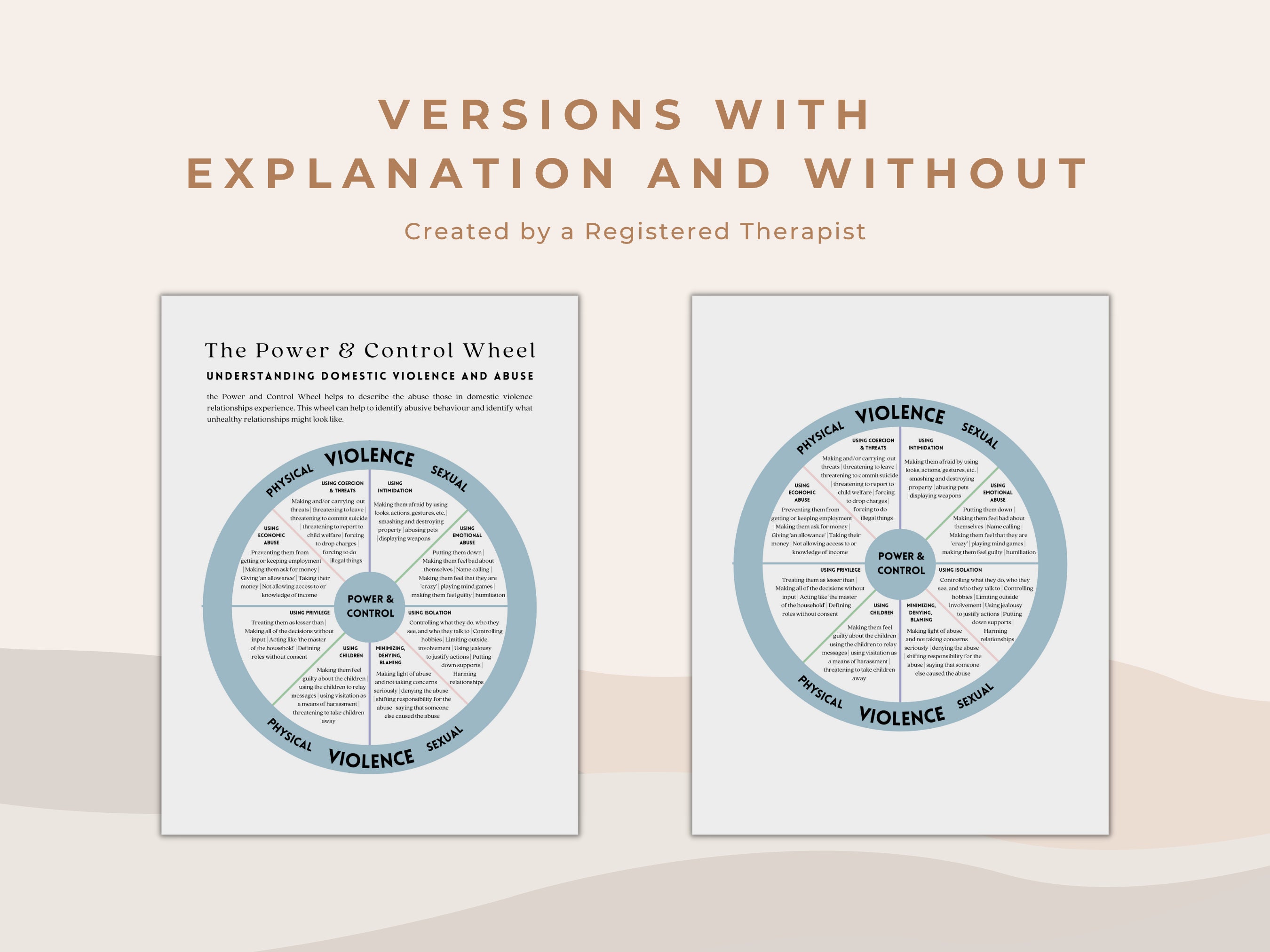 The Power and Control Wheel and the Equality Wheel Tool for Gender ...