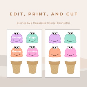 Coping Ice Cream Cones for Kids | Emotional Regulation and Calm Corner ...