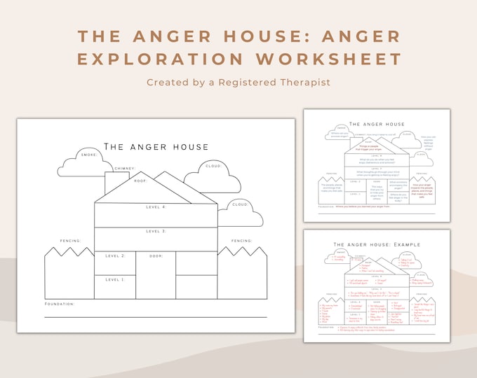 Anger Management Plan, Therapist Tool, Anger Management Tool, Anger ...