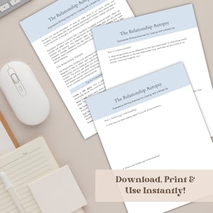 Coping Through a Breakup Workbook: the Relationship Autopsy Narrative ...