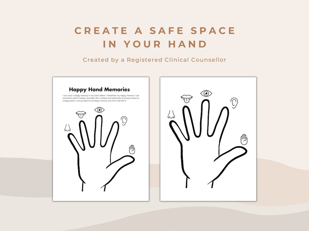 Happy Hand Memory Coping Skills Tool for Managing Overwhelming ...