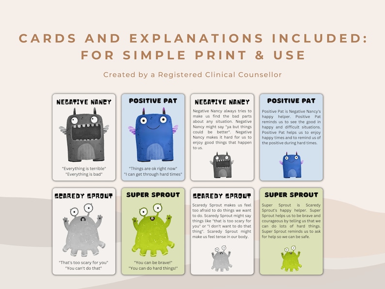 Brain Bullies & Happy Helpers: Kids Mental Health (PDF) - Etsy