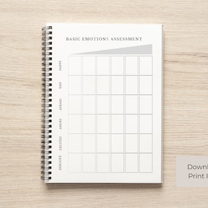 Emotions Intensity Chart: Therapeutic Feelings Assessment (PDF) - Etsy