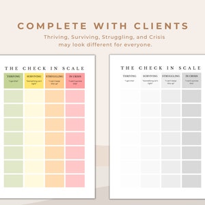 Mental Health Check-in Scale: Therapist Wellbeing Tool (PDF) - Etsy
