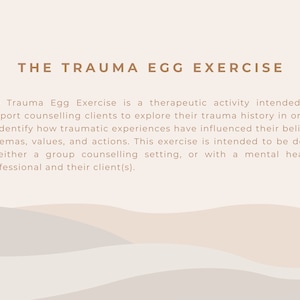 Trauma Egg Therapy Exercise: Mental Health Worksheet (PDF) - Etsy