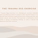 The Trauma Egg Therapy Exercise for Mental Health Professionals and ...