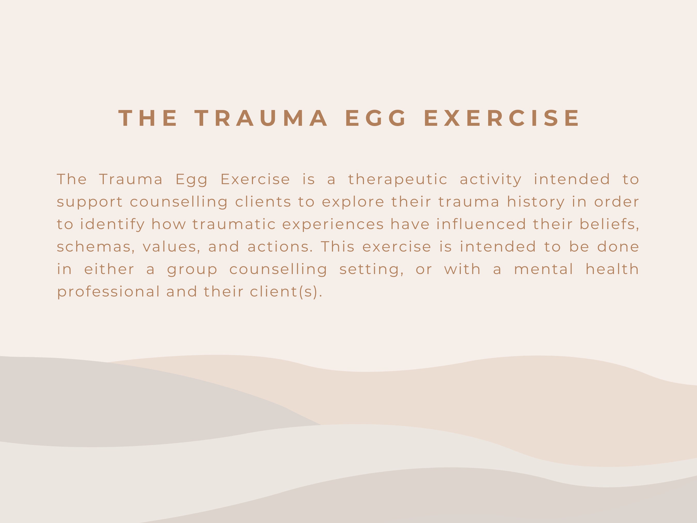 Trauma Egg Therapy Exercise: Mental Health Worksheet (PDF) - Etsy